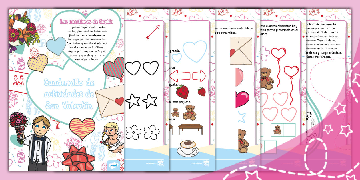 Cuadernillo: Actividades de San Valentín - Educación Infantil