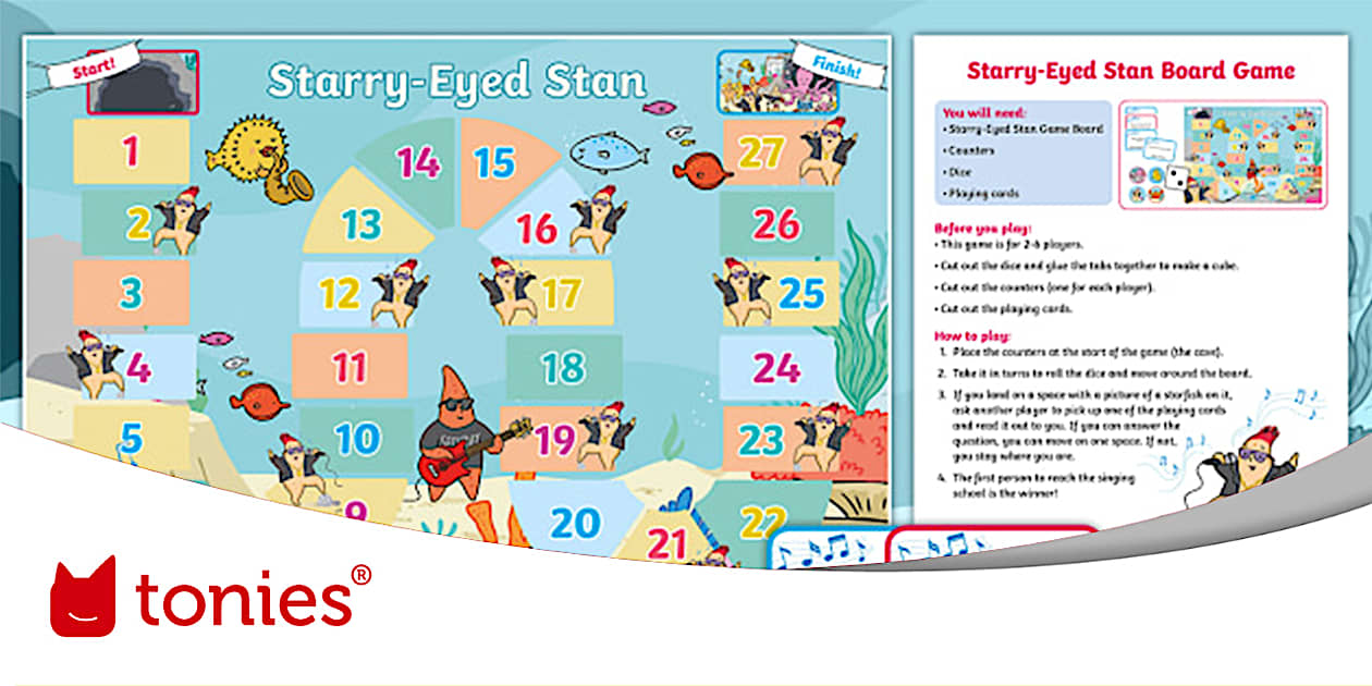 Twinkl and Tonies: Starry-Eyed Stan Board Game