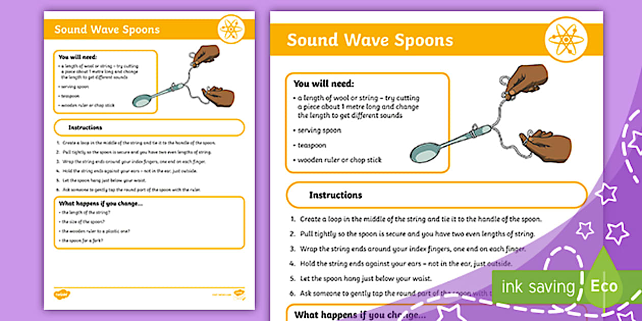 Exploring Sound Waves with Spoons Experiment (teacher made)