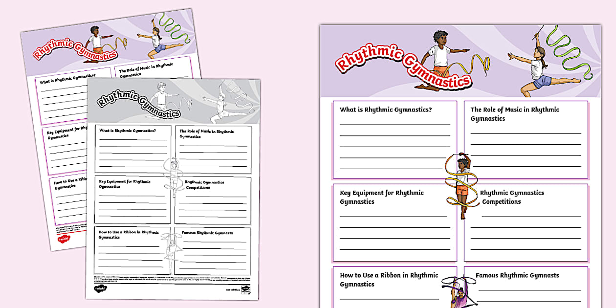 * NEW * Rhythmic Gymnastics Fact File Template - Twinkl