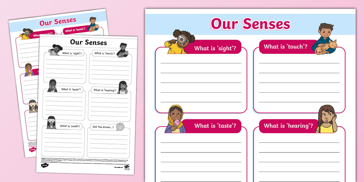 Our Senses Fact File Template - Twinkl Primary - Twinkl