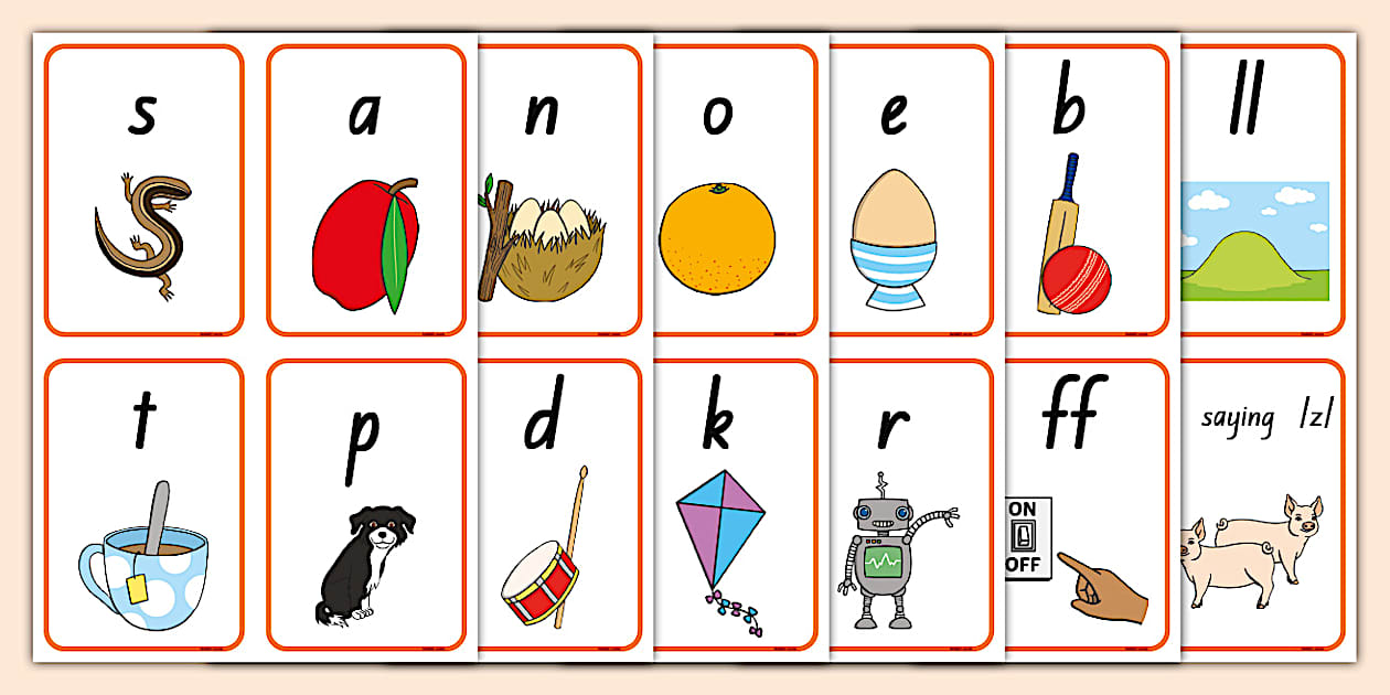 Twinkl Phonics Level 2 Mnemonics Flashcards (teacher made)