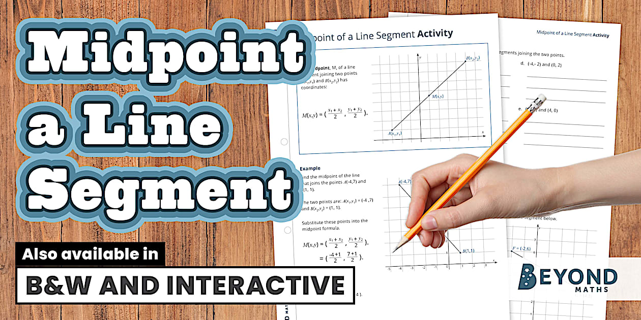 Midpoint of a Line Segment Activity