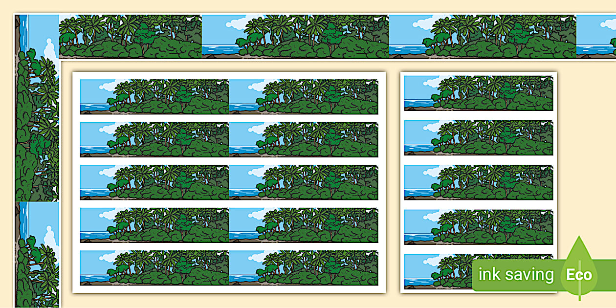 Pacific Islands Themed Display Borders (teacher made)