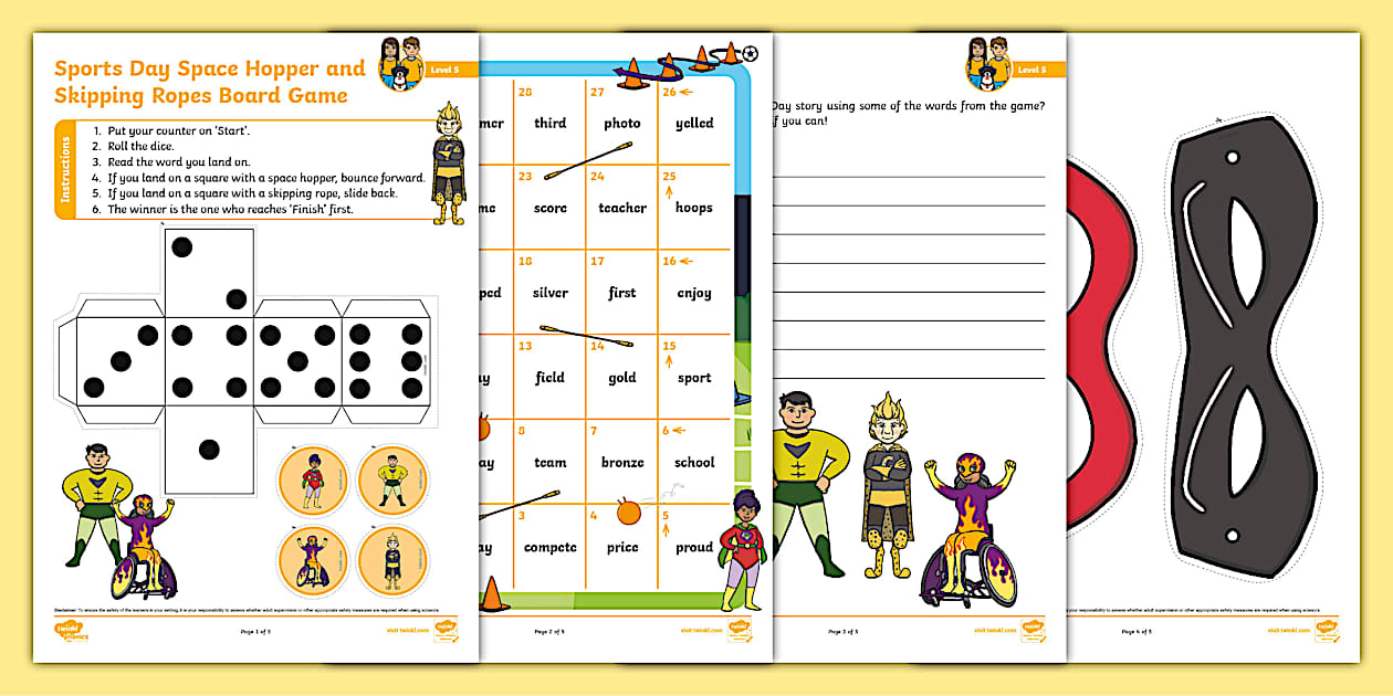 Level 5 Sports Day Board Game