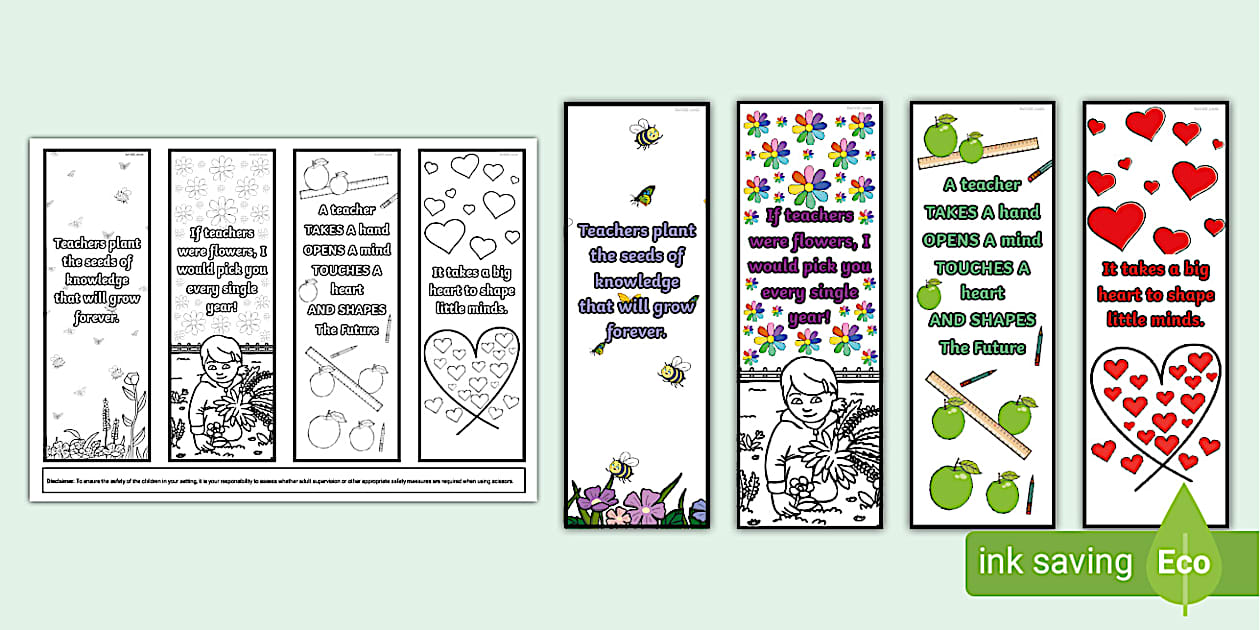 World Teachers’ Day Bookmarks (teacher made) - Twinkl