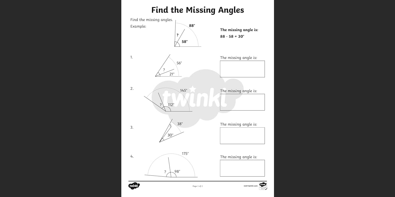 vertical angles worksheet with algebra