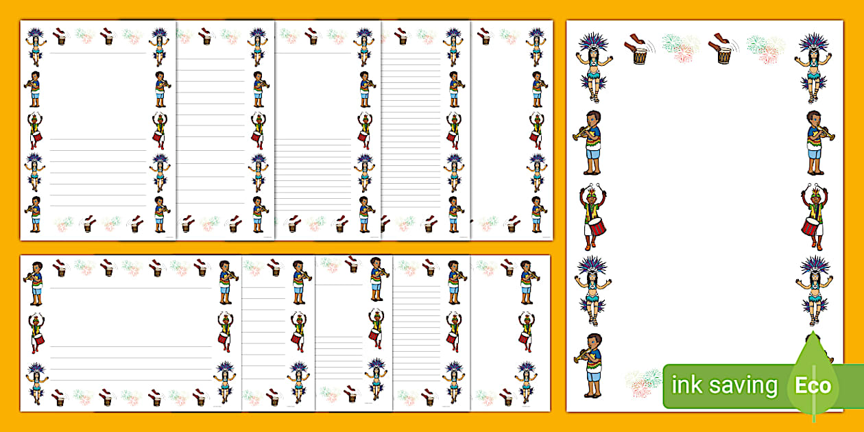 Carnival-Themed Editable Page Borders (Teacher-Made)