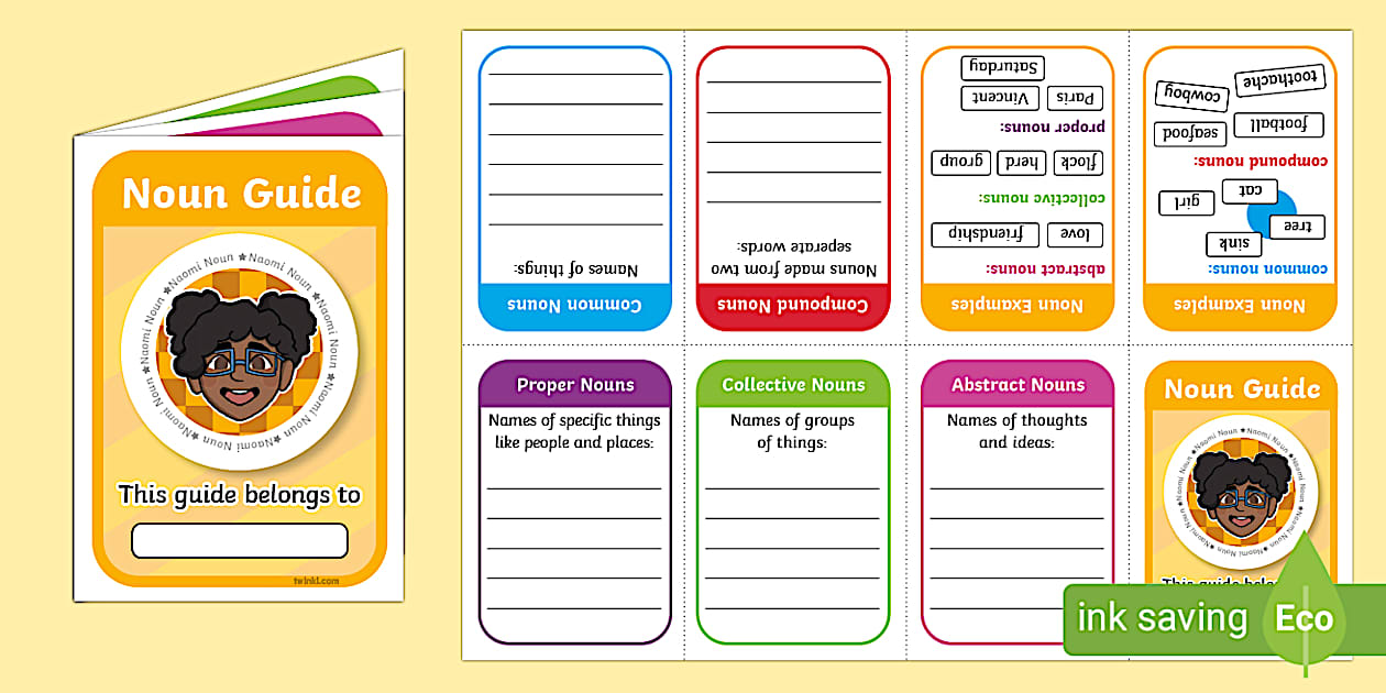 Identifying Different Types of Nouns SPaG Craft Activity