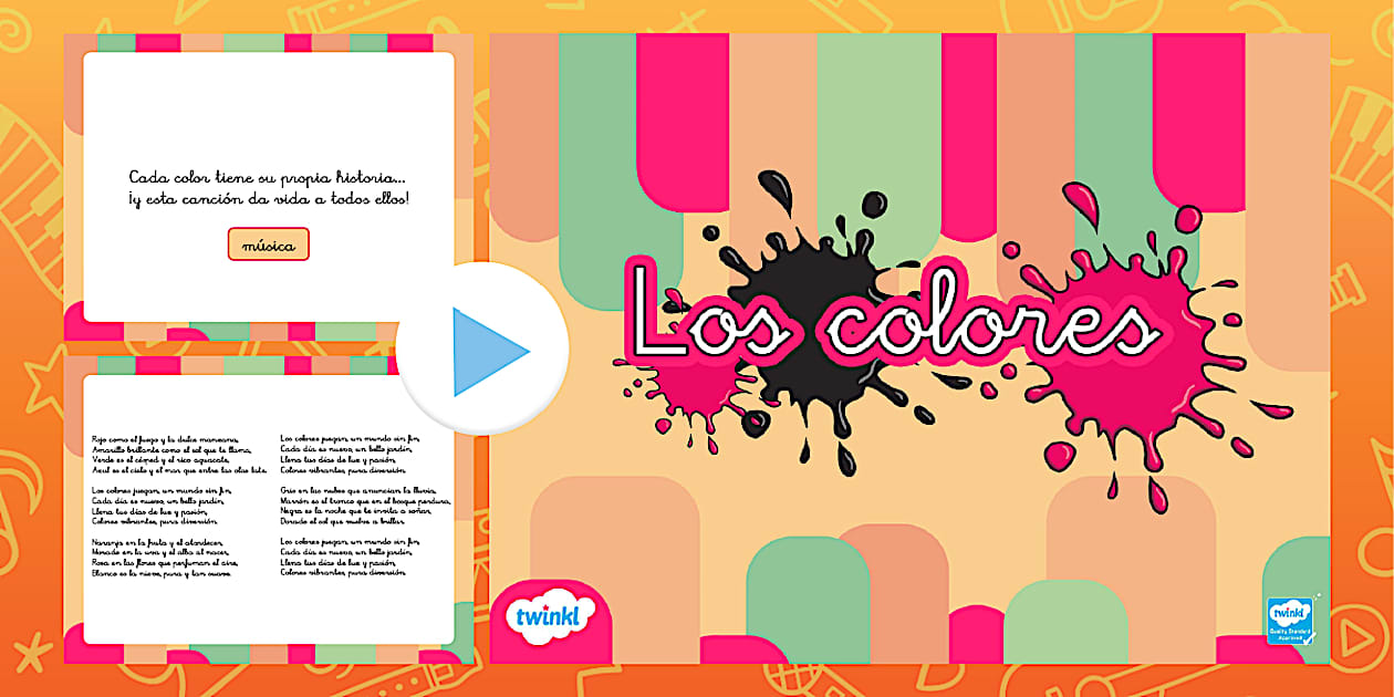 Canción infantil: Los colores