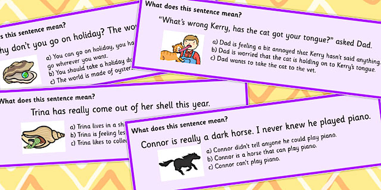 Animal Idioms Sentences Multiple Choice - Twinkl