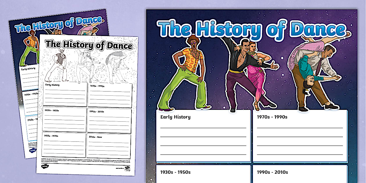 History of Dance Fact File Template (teacher made) - Twinkl