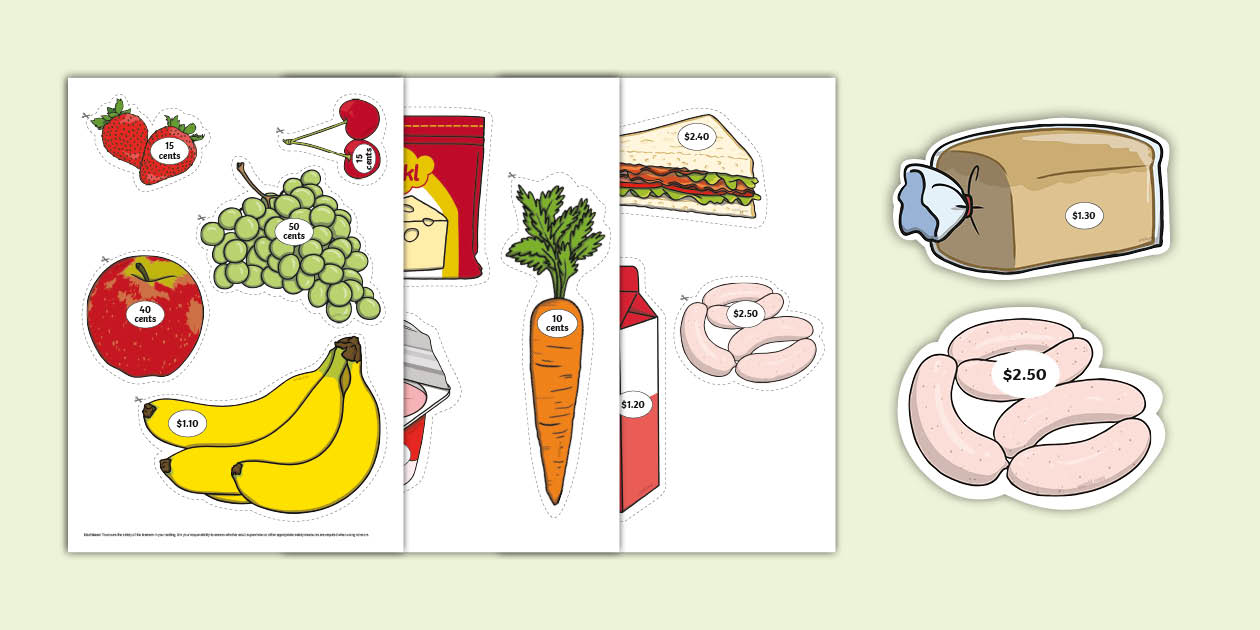 Supermarket Role-Play Cut-Outs (teacher made) - Twinkl