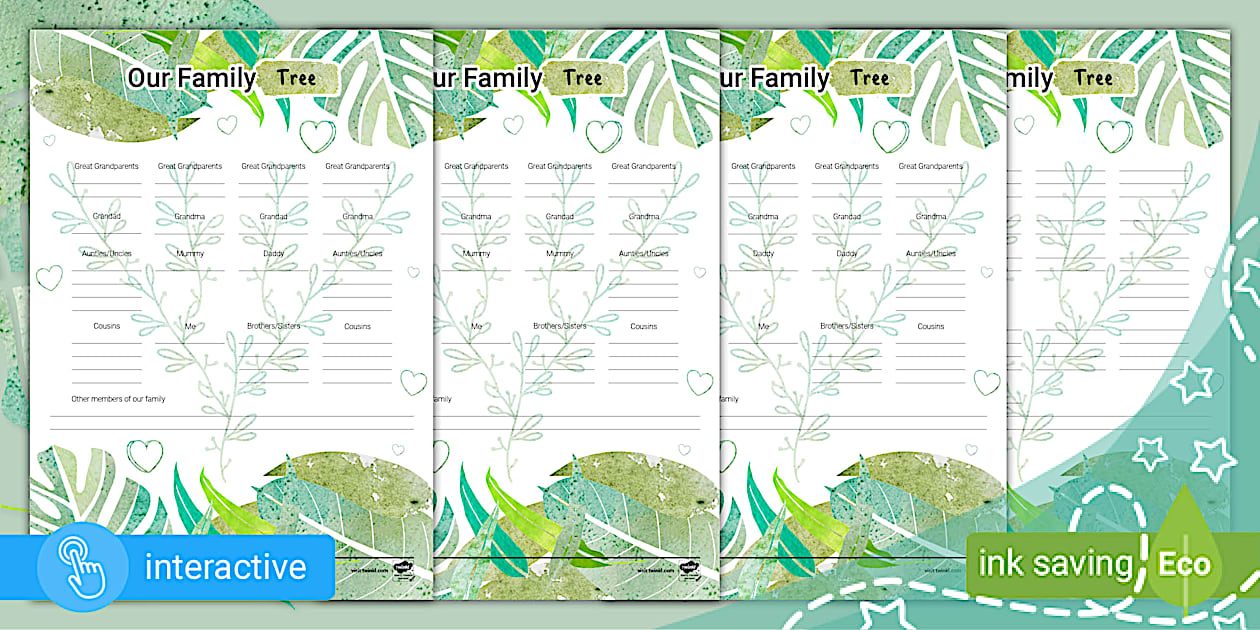 Our Family Tree - My Baby Journal (teacher made) - Twinkl