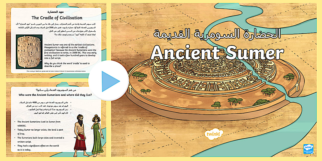 Introduction to Ancient Sumer PowerPoint - Arabic/English - الإنجليزية
