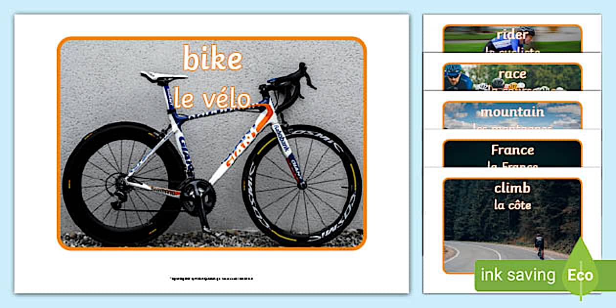 Tour de France Display Photos English/French - Twinkl