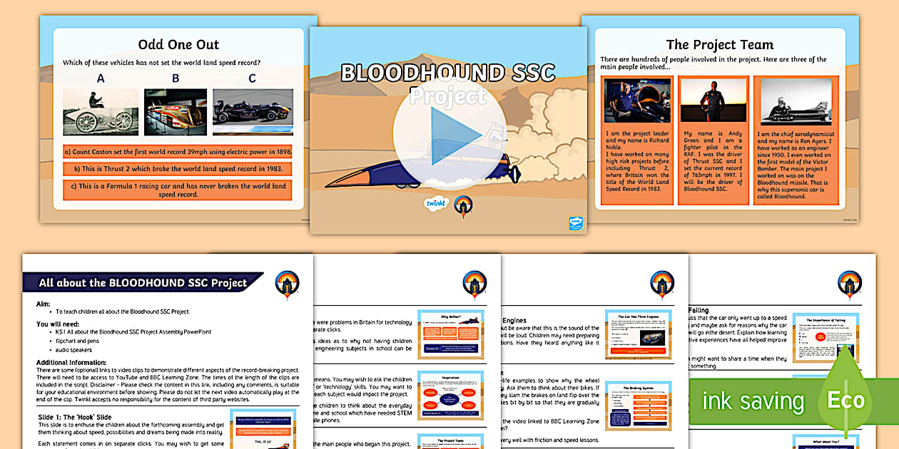 KS1 All About Bloodhound SSC Project Assembly Pack - Twinkl