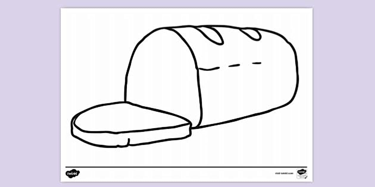 Bread Colouring Sheet | Colouring Sheets | Twinkl - Twinkl