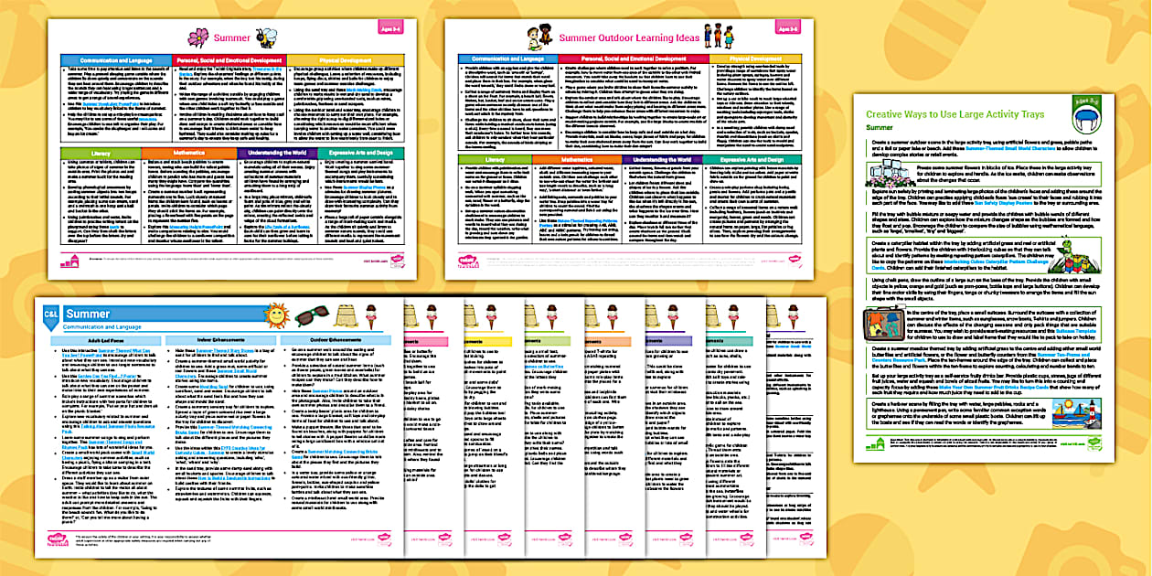 EYFS Ages 3-4 Summer Bumper Pack | Planning | Twinkl