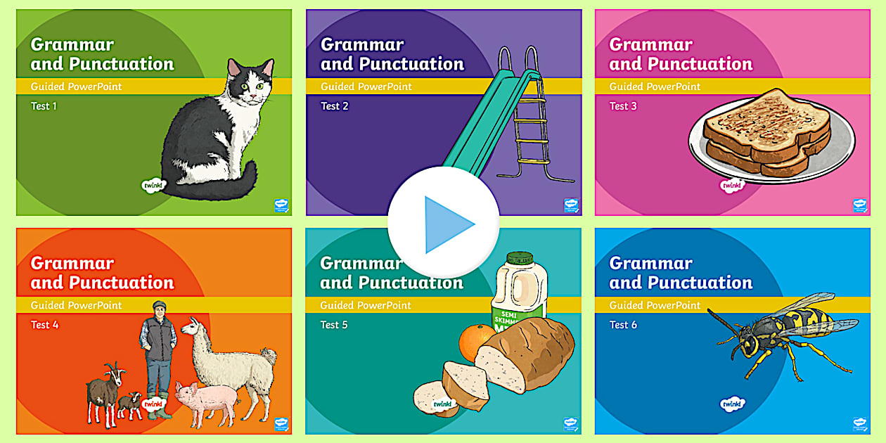 Y6 Grammar and Punctuation Tests Guided PowerPoint Pack