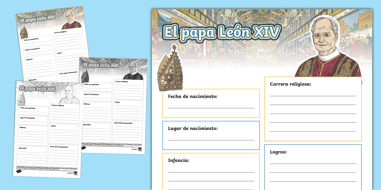 Ficha de investigación: El papa León XIV (teacher made)