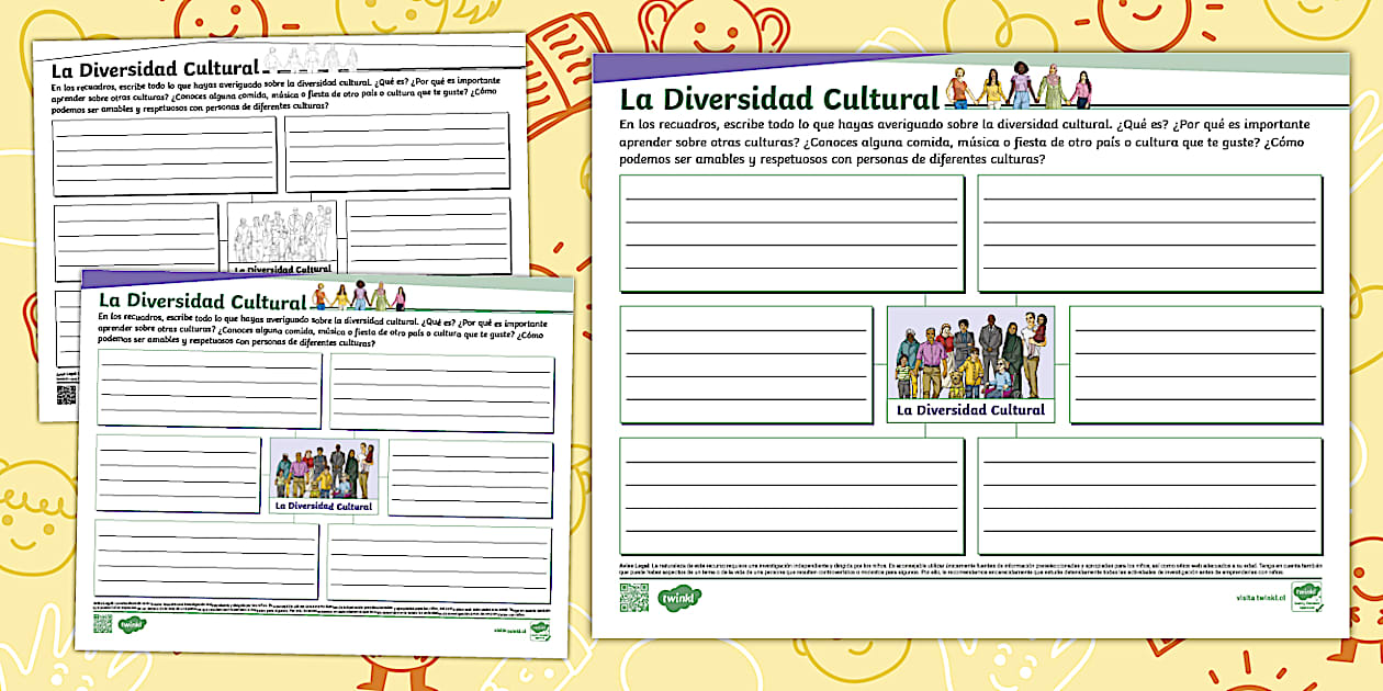 Mapa Conceptual: La Diversidad Cultural - Twinkl