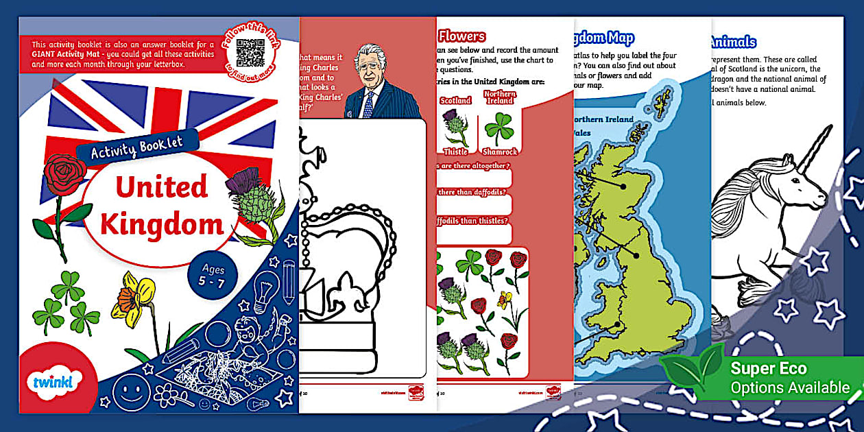 United Kingdom 5 - 7 Years Activity Booklet (teacher made)