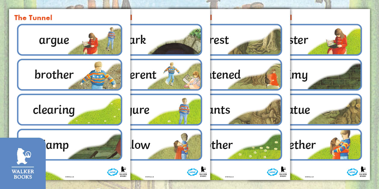 The Tunnel: Word Cards (Teacher-Made) - Twinkl