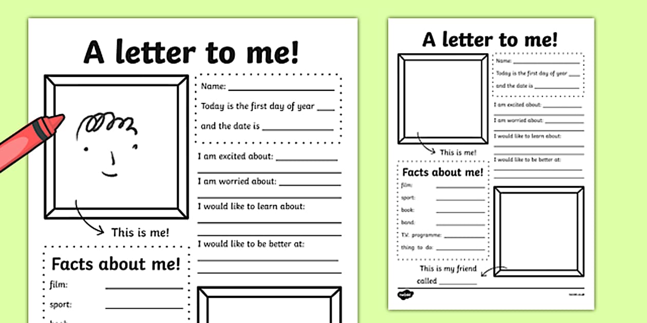 A Letter To Myself | Dear me letter lesson plan - Twinkl