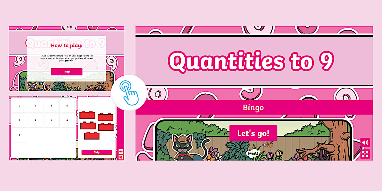 👉 Quantities to 9 EYFS Maths Bingo Game (teacher made)