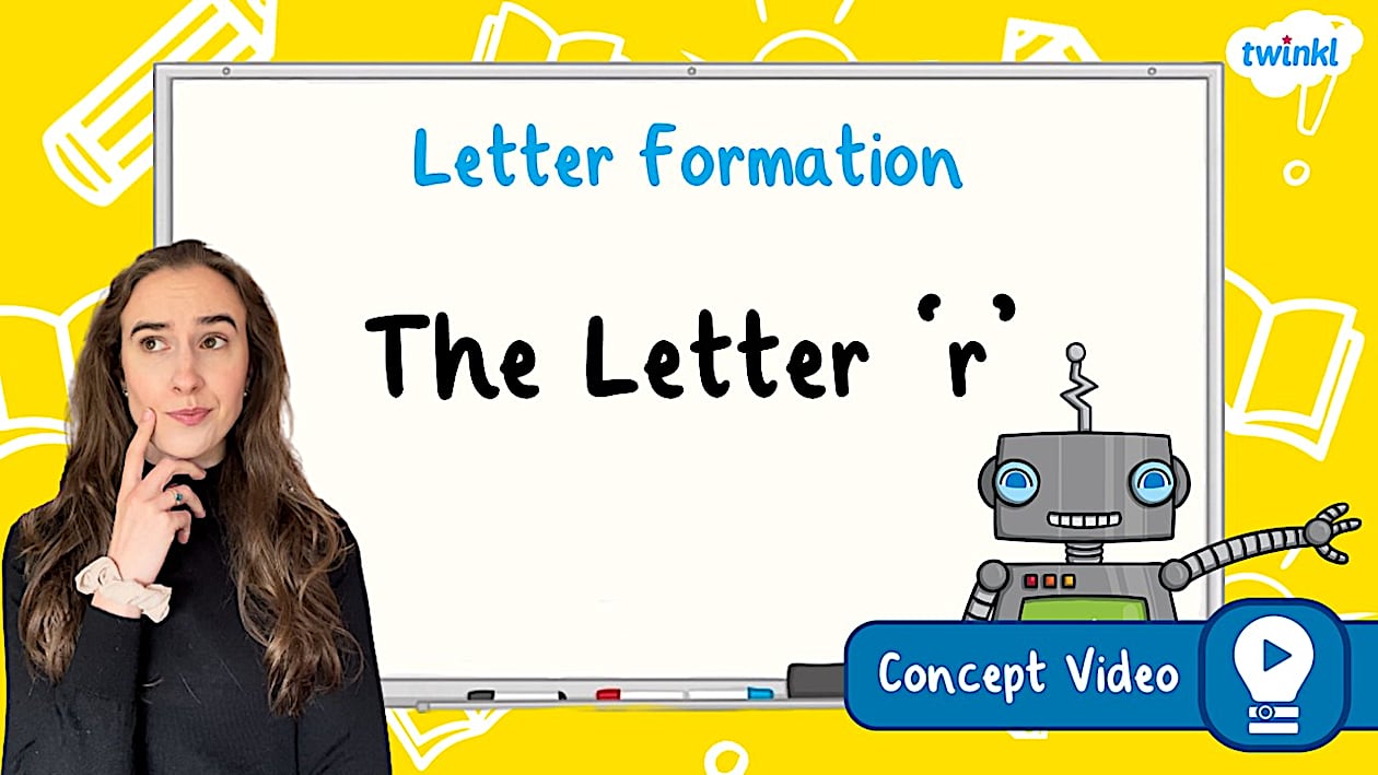 The Letter 'r' | Letter Formation Handwriting Concept Video