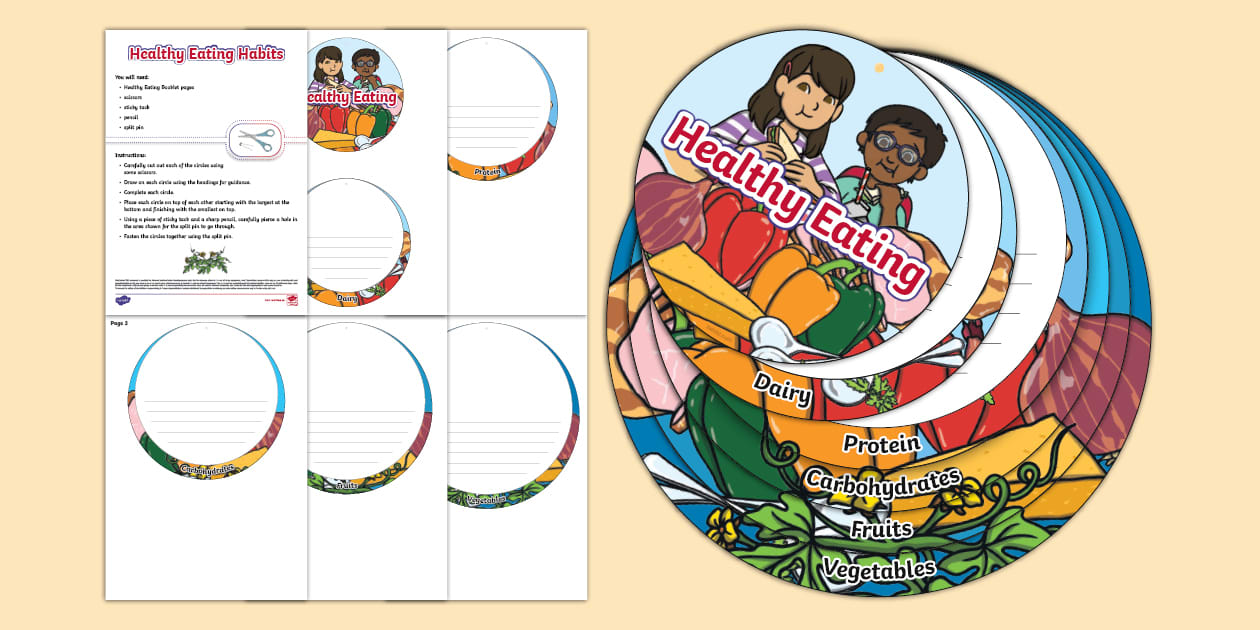 Healthy Eating Habits Circles Booklet (teacher made)