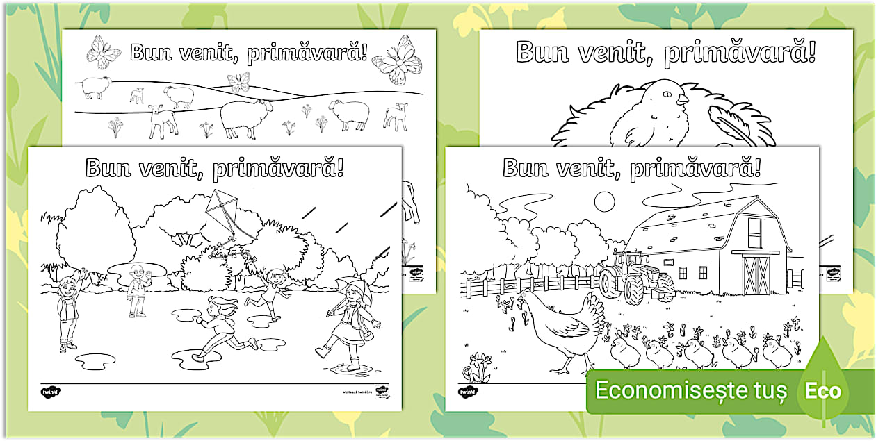 Desene de primăvară pentru școală | Twinkl România
