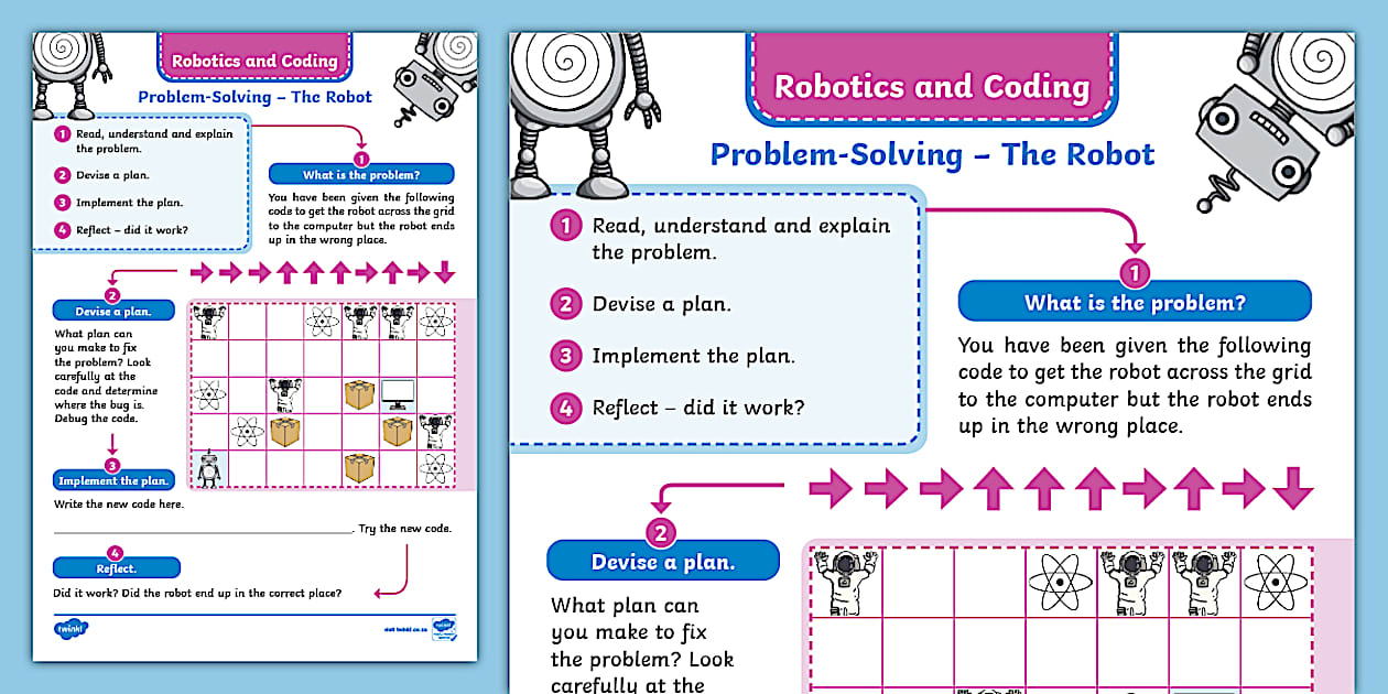 Grade 3 Robotics And Coding Problem Solving The Robot