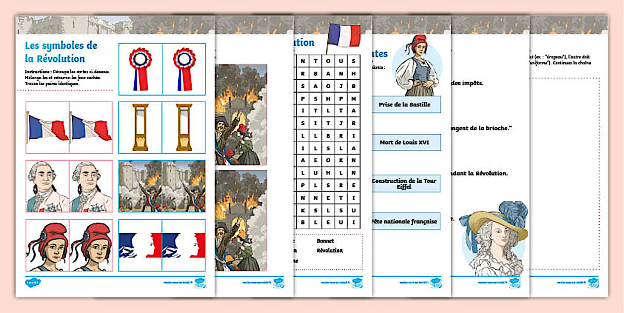 Fête nationale - cahier d'activités (teacher made)