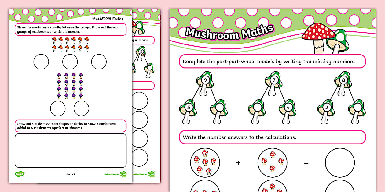 Mushroom Maths (Teacher-Made) - Twinkl