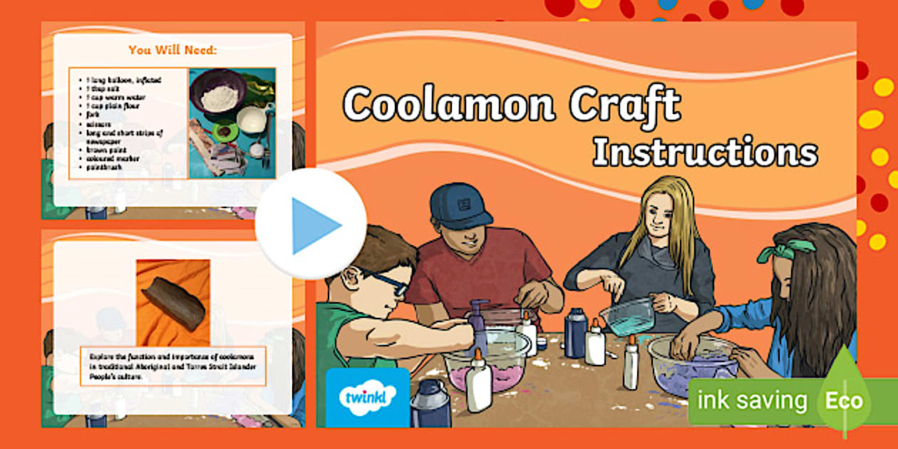 Coolamon Craft Instructions PowerPoint - Twinkl