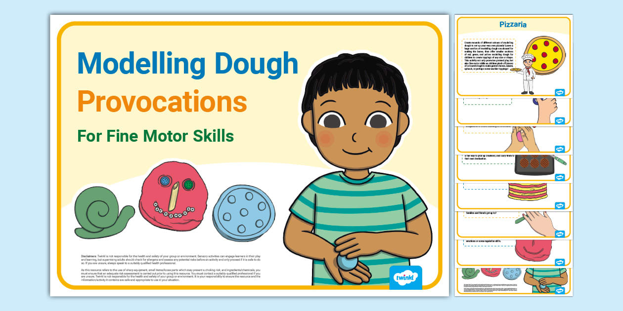 Modelling Dough Provocations for Fine Motor Skills - Twinkl