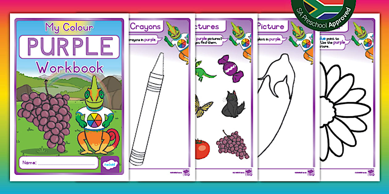 Preschool Numeracy: My Colour Purple Workbook (teacher made)