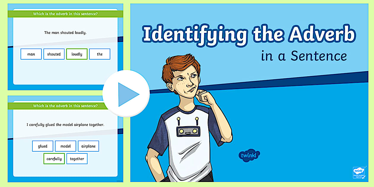 Identifying the Adverb PowerPoint Game - Twinkl