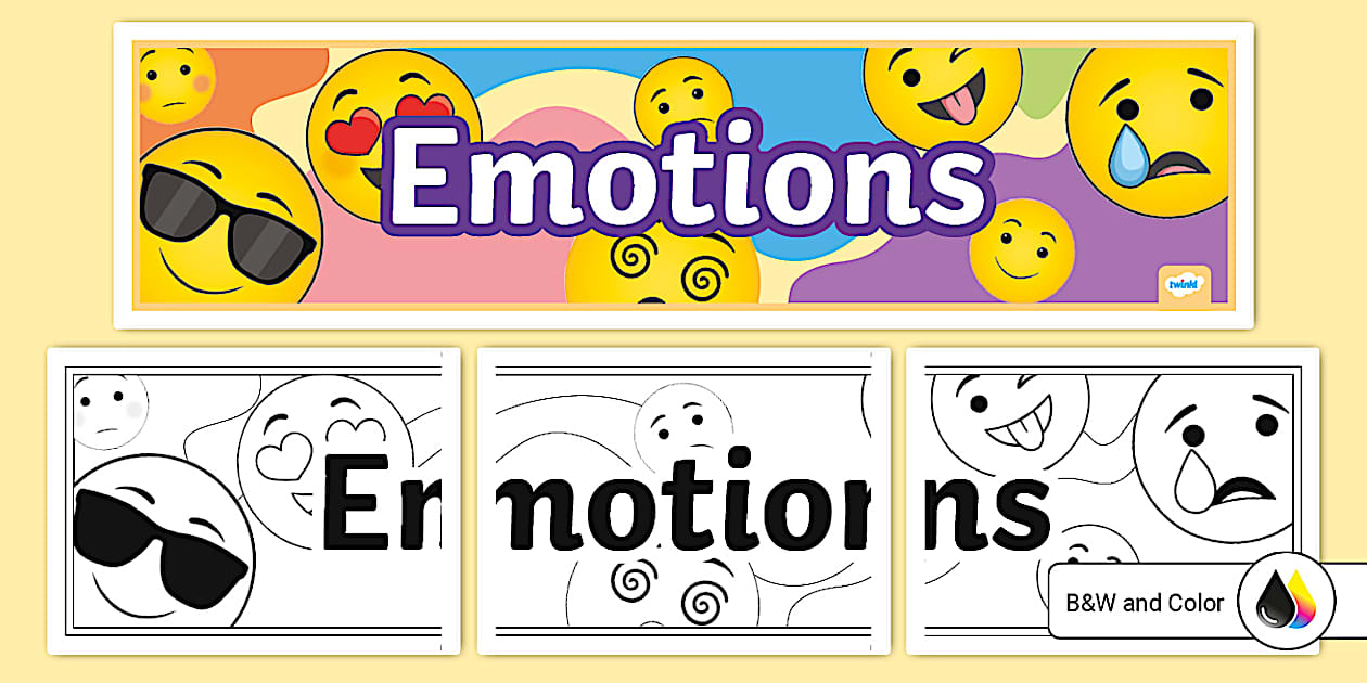 Emotions Banner (teacher made) - Twinkl
