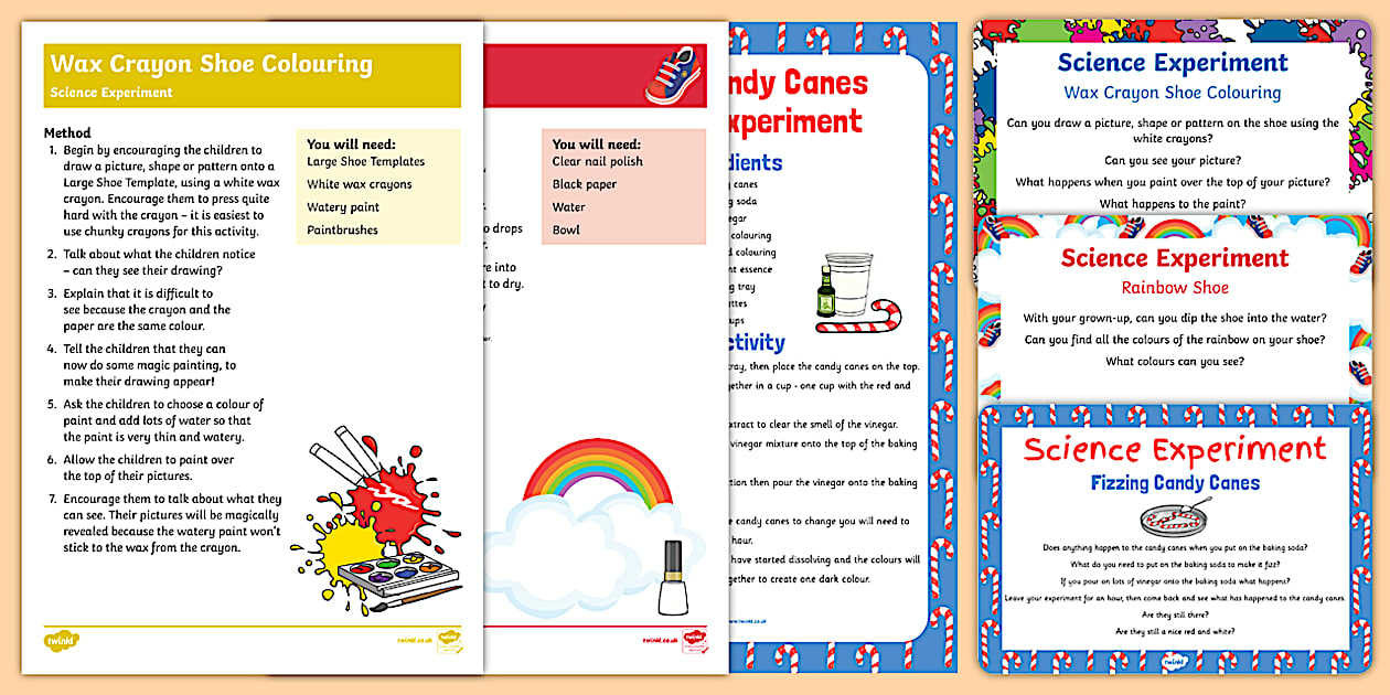 EYFS The Elves and the Shoemaker Science Experiments Resource Pack