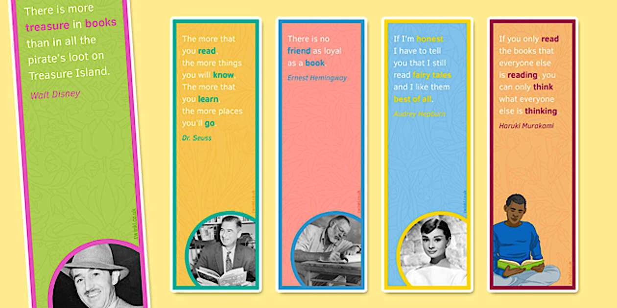 Reading Quote Bookmarks for KS3 - Teacher Made Resource