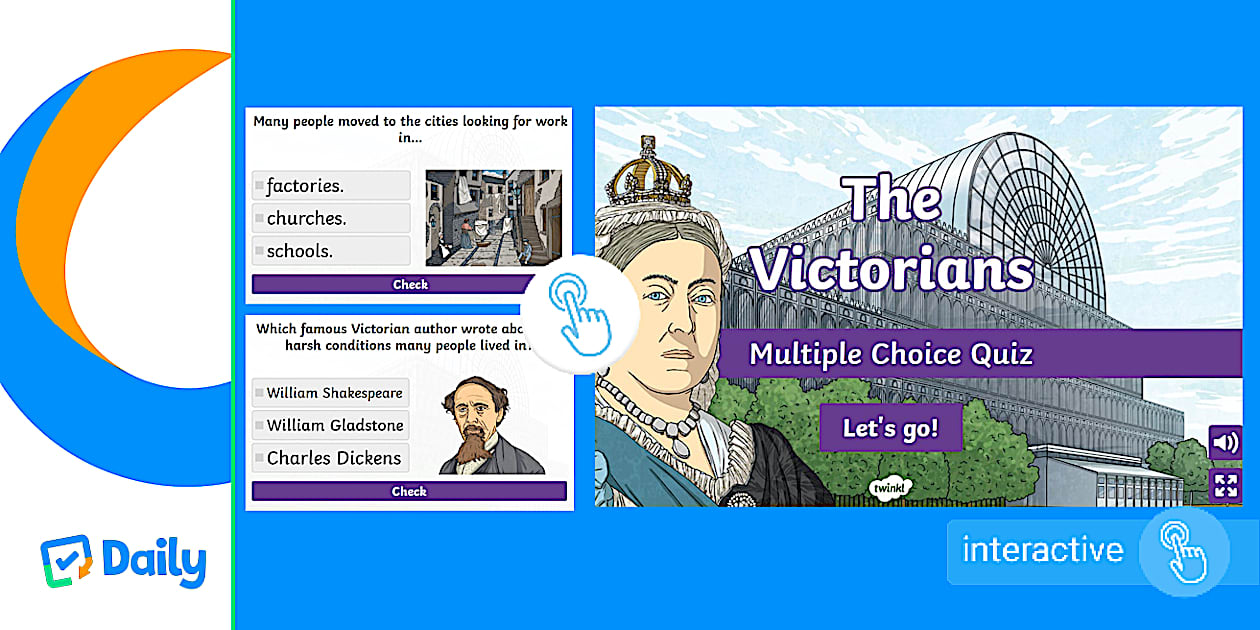 Victorians Multiple Choice Quiz (teacher made) - Twinkl