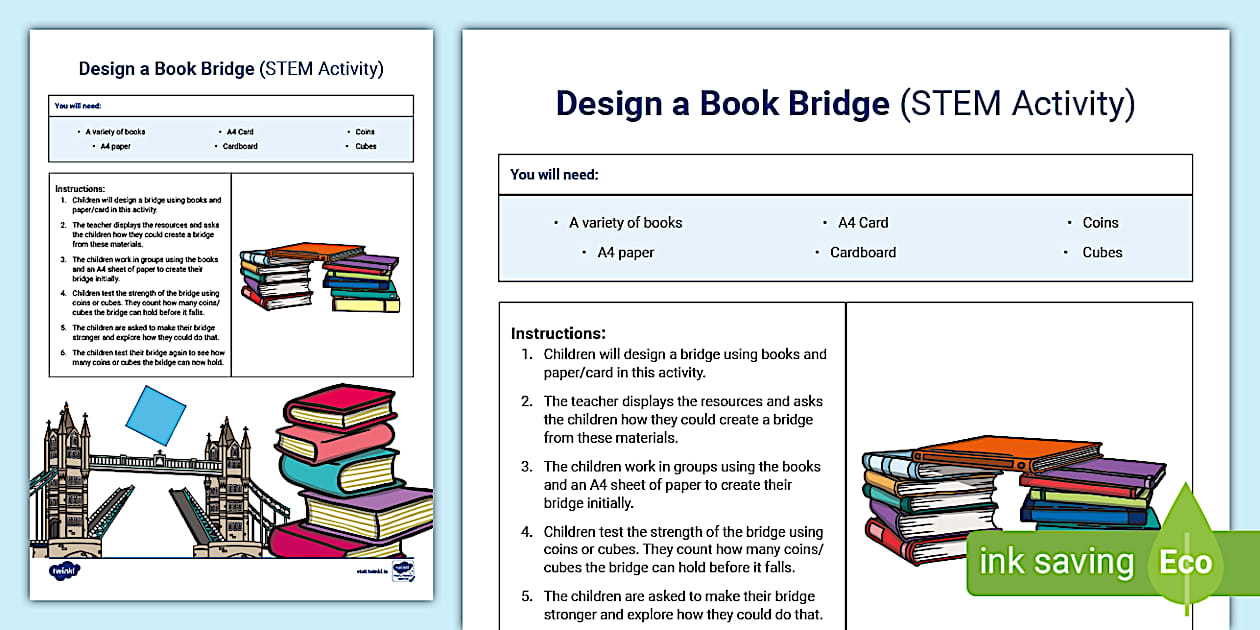 Design a Book Bridge Junior Classes - Twinkl