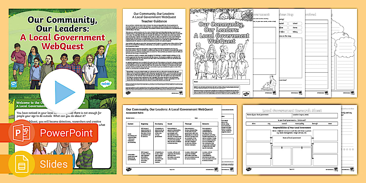 Our Community, Our Leaders: A Local Government WebQuest