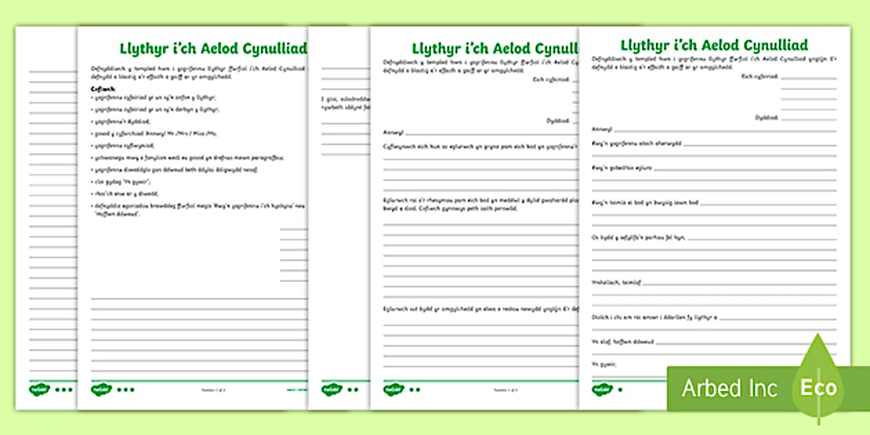 Llythyr i'ch Aelod Cynulliad (Teacher-Made) - Twinkl