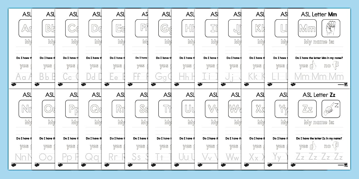 Fun ASL Letter Activity Pack for Kids | Twinkl USA - Twinkl
