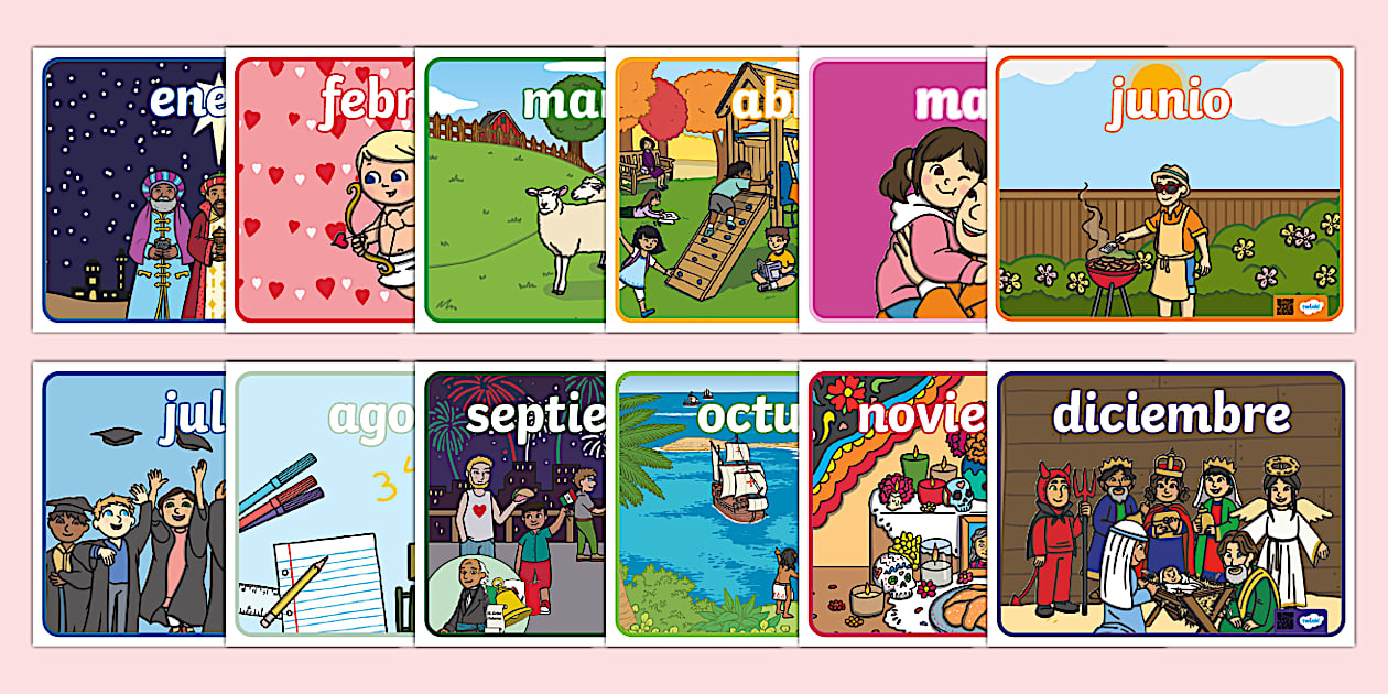 Carteles: Los meses del año