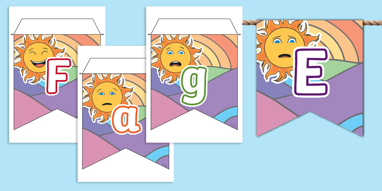 Feelings and Emotions Display Bunting (teacher made)